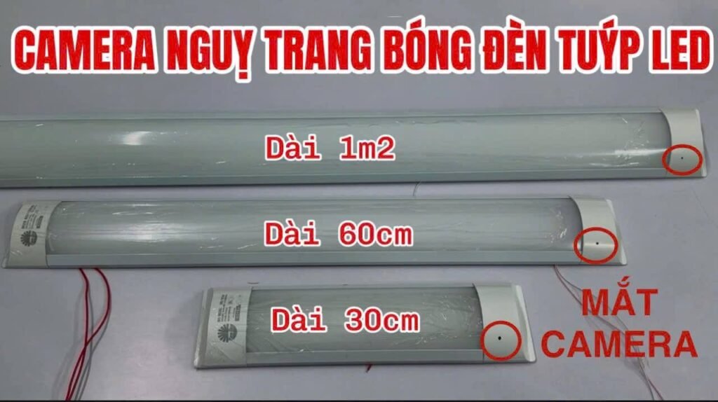 Camera Ngụy Trang Bóng Đèn Tuýp LED Rạng Đông